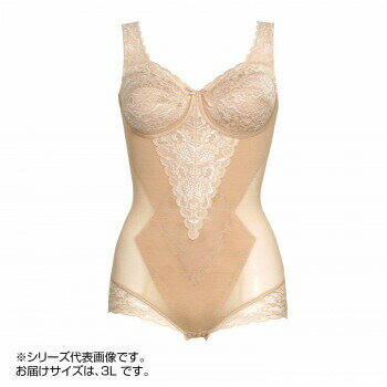 補正下着ボディスーツバストやからだの動きにあわせてフィットするノンワイヤーのアンダースライド式カップや、背中・脇のお肉までスッキリと補正する背付きスタイル、パワーネットと立体設計。※この商品はアンダーバスト基準でお選びください。※モニターの...