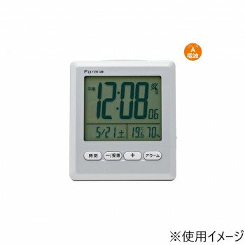 小型でコンパクト本体サイズは小型でコンパクトなのに、大きな時刻表示とクリアな液晶画面で視認性の高いデジタルクロックです。標準電波を受信し誤差を自動修正する電波時計です。カレンダー・温度・湿度も同時表示。サイズ約95×84×36mm個装サイズ...