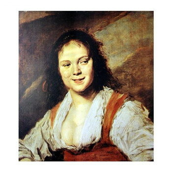 プリハード世界の名画フランス・ハルス『ジプシー女』の複製画です。フランス・ハルス　ルーヴル美術館　1628年〜1630年　原画サイズ(58×52cm)※モニターの設定などにより、実際の商品と色味や素材の見え方が異なる場合がございます。あらか...