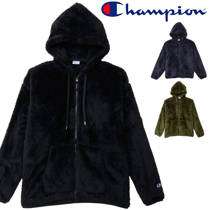 チャンピオン Champion ジップフーデッドジャケット ベーシック C3-C619が登場です。 環境に配慮されたリサイクルポリエステル100％を使用。柔らかい肌触りでふわふわと毛足が長く、上品な光沢が魅力のシェルパフリース素材のジップフ...