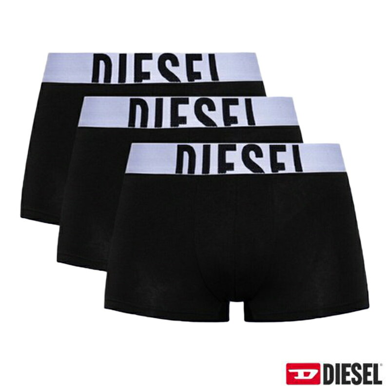 DIESEL(並行輸入品)　ディーゼル　ボクサー3枚組 DIESEL（ディーゼル）は、1978年にイタリアで創業されたプレミアムカジュアルブランド。 革新的なデニムデザインと大胆なマーケティングで、若者を中心に世界中で圧倒的な支持を獲得して...