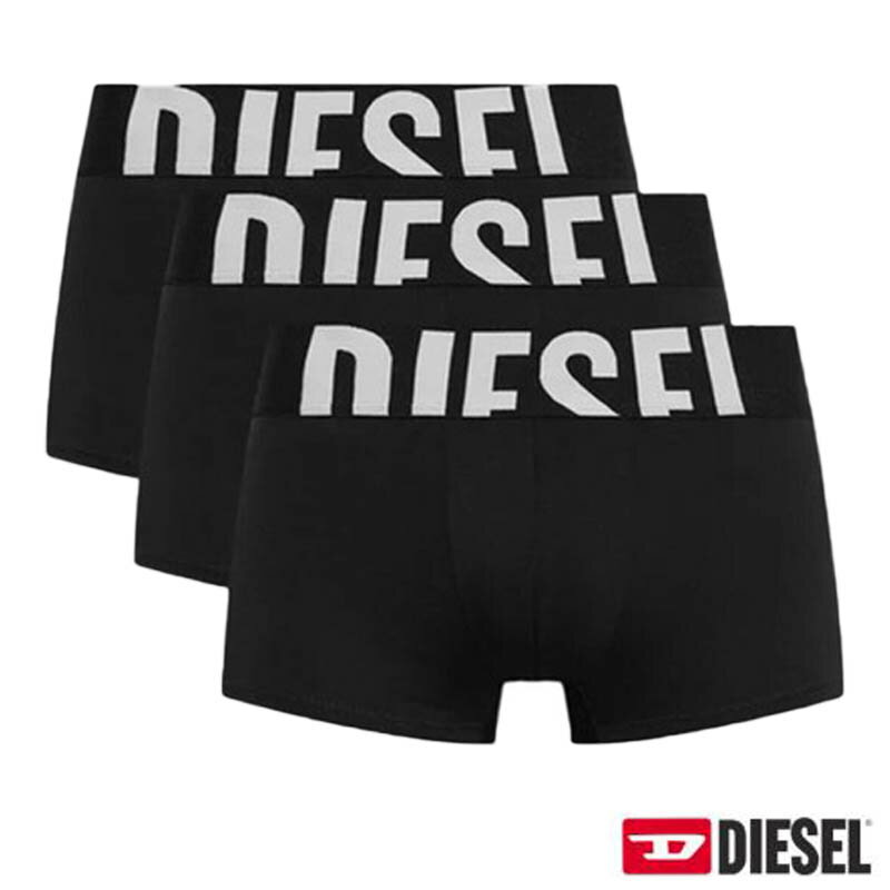 DIESEL(並行輸入品)　ディーゼル　ボクサー3枚組 DIESEL（ディーゼル）は、1978年にイタリアで創業されたプレミアムカジュアルブランド。 革新的なデニムデザインと大胆なマーケティングで、若者を中心に世界中で圧倒的な支持を獲得して...