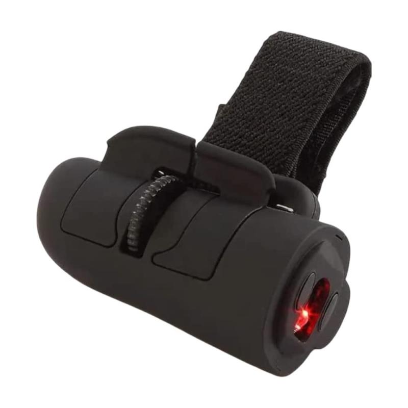 GeeClick フィンガーマウス ブラック・スマートなデザイン・USB・軽量1kg・LEDライト・ワイヤレス