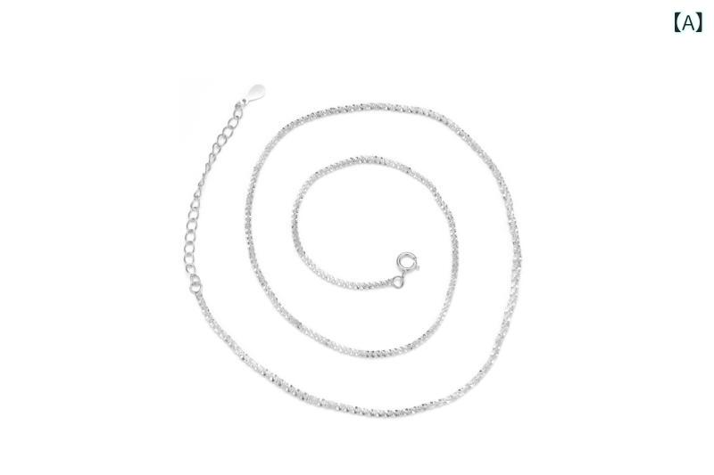 ・カテゴリ: ネックレス・対象: 男女兼用・スタイル: シンプル、ファッション通勤・素材: 銀・純度: S925シルバー・加工: 電鍍・形状: 幾何学・チェーンタイプ: 菜花チェーン・人気要素: チェーン、形状・パターン・カラー展開: シル...