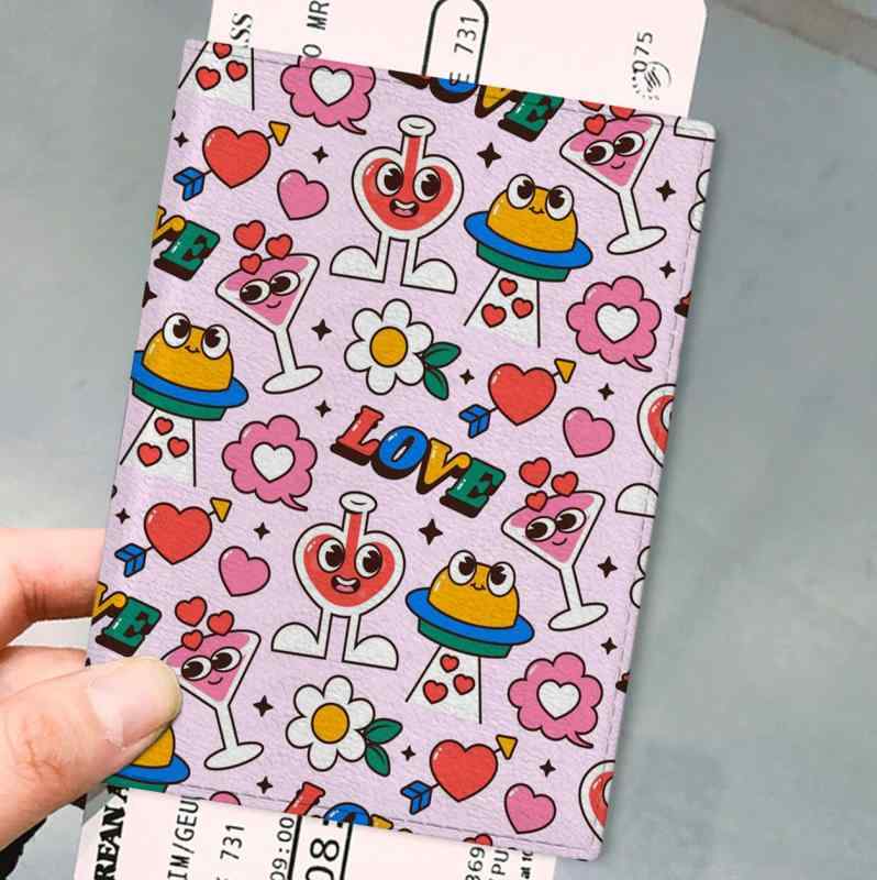 ・素材: PUレザー・構造: 2つ折り・柄: カスタムプリント・性別: ユニセックス・裏地素材: 合成皮革・サイズ: 約20cm x 14cm x 0.5cm・適用シーン: 日常使い・スタイル: ストリートカジュアル・機能: 収納可能・カテ...