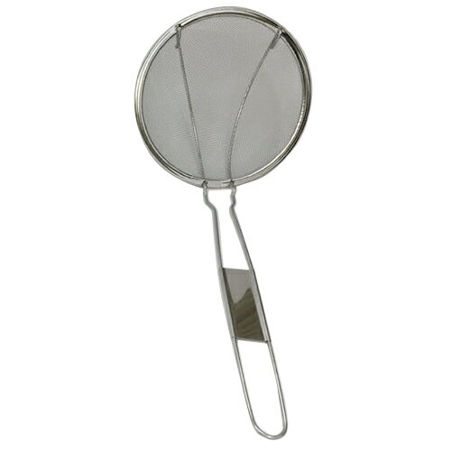 揚げ物調理の頼もしい味方。天ぷらやフライなど揚げ物をすくったり、揚げカスをまとめてすくえます。 耐久性のあるステンレスを使用することでサビに強く、業務用に適します。 【商品仕様】 サイズ／約全長355×径155mm 重　量／約70g 材　質...