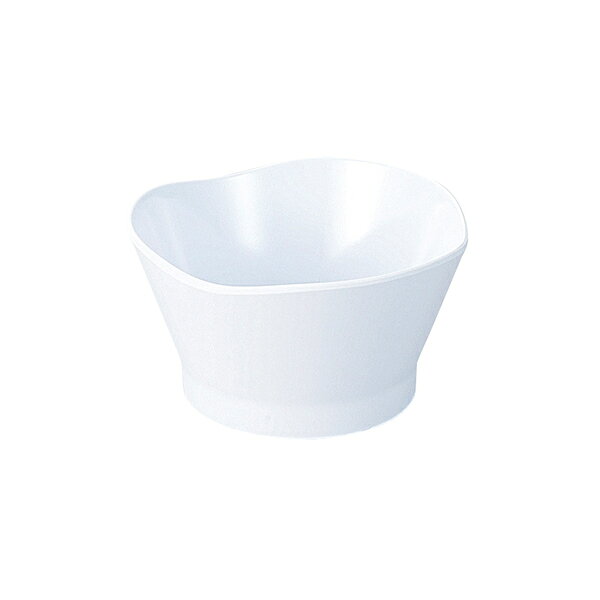 フチが花のようになったシンプルながらもアクセントのある小鉢です。白い食器ですので、料理がよりいっそう美味しそうに映えます。メラミン樹脂は割れにくく、業務用で使用する器として好評いただいております。 和食や・中華料理に相応しいデザインです。 ...