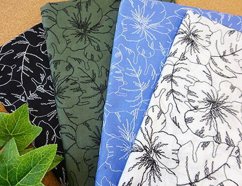 ◎白糸は光沢があり、黒糸は光沢がありません ◎写真のボタンは直径2cmです ◎刺繍幅96cmx1個50cm ◎生地素材 : 綿100％ ◎刺繍糸:ポリエステル100％ 松村レース　