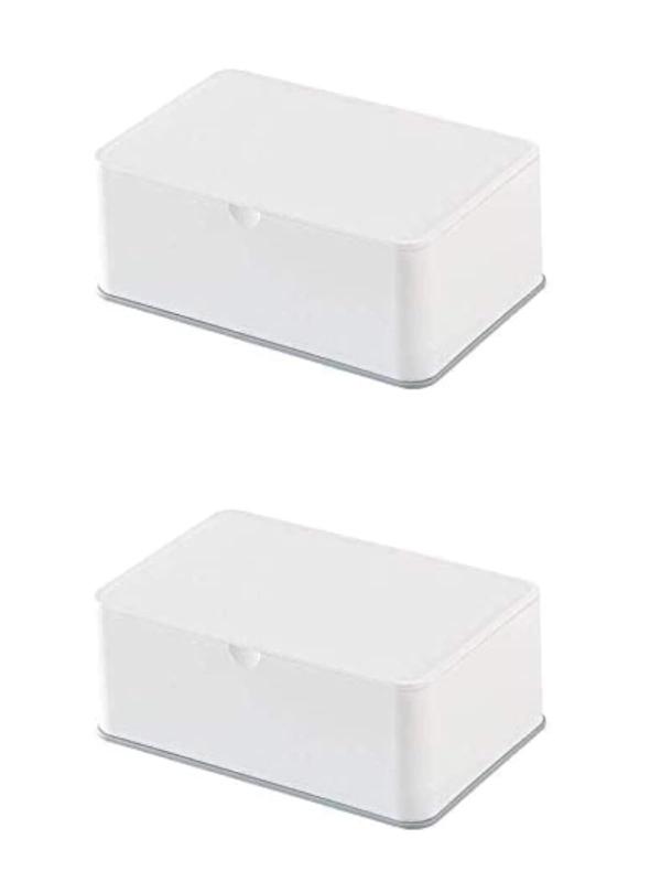 オーエ ペーパータオルケース ティッシュケース クリアホワイト