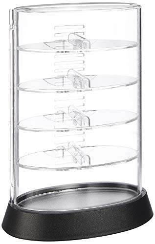 ・ブラック サイズ/20×11.5×29cm BL・・Color:ブラック・サイズ:200×115×290mm・本体重量:637g・素材・材質:本体・トレー・ベース/メタクリル樹脂アクリル・タワー型メガネコレクションケース・トレー4枚付。自...