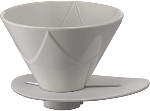 mugen・ホワイト 1~2杯用 V60 Mugen Coffee Dripper・・Color:ホワイトSize:1~2杯用Style:mugen・サイズ:14×12×10cm・本体:1~2杯用・材質:本体/AS樹脂、ホルダー/ポリプロピ...