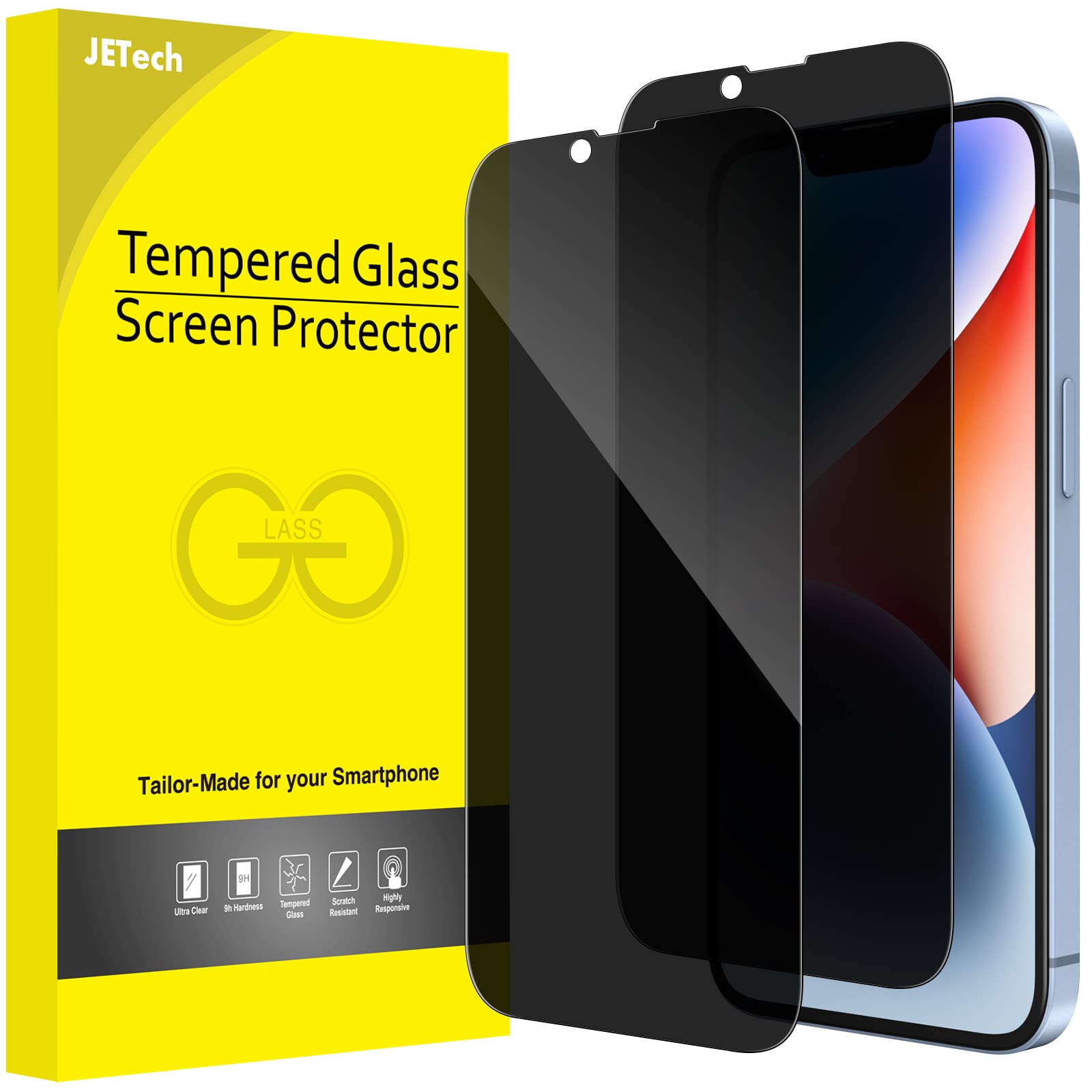 ・ブラック iPhone 14 Plus 6.7インチ 1219・プライバシー保護 iPhone 14 Plus 6.7インチ専用に完全に適合します。画面が真正面にいる人だけが見え、周りの人々に覗かれることを防止でき、プライバシーを効果的に...