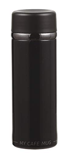 マグ・ブラック 300ml HB4861・・Size:300mlColor:ブラック・製品サイズ:約外径6×高さ17.5cm・品名:ステンレス製携帯用まほうびん・実容量: 0.3L・保温効力: 62度以上6時間、保冷効力: 12度以下6時間...