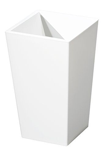 角型・ホワイト 5.5L SIK09854・・Color:ホワイトSize:5.5LStyle:角型・サイズ:幅17×奥行17×高さ28cm、容量:5.5L、重量:375g、材質:ポリプロピレン、生産国:日本・上からゴミを見せない新発想のく...