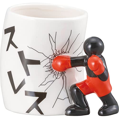 07.ストレスにパンチ・ホワイト 1個 x 1 SAN3872・・Style:07.ストレスにパンチ・商品サイズ:約12.2×8.1×10cm・商品重量:0.255kg・容量:約350ml・素材:磁器説明 生産国:中国 可愛くてユーモアいっ...