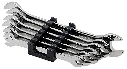 オープンエンドレンチセット・シルバー 中 W521・・Style:オープンエンドレンチセット・製品重量:約580g・材質:本体/S55C・付属品:収納ホルダー・セット内容:サイズ/5.5×7mm全長/100mm、重量19g、サイズ/8×10...