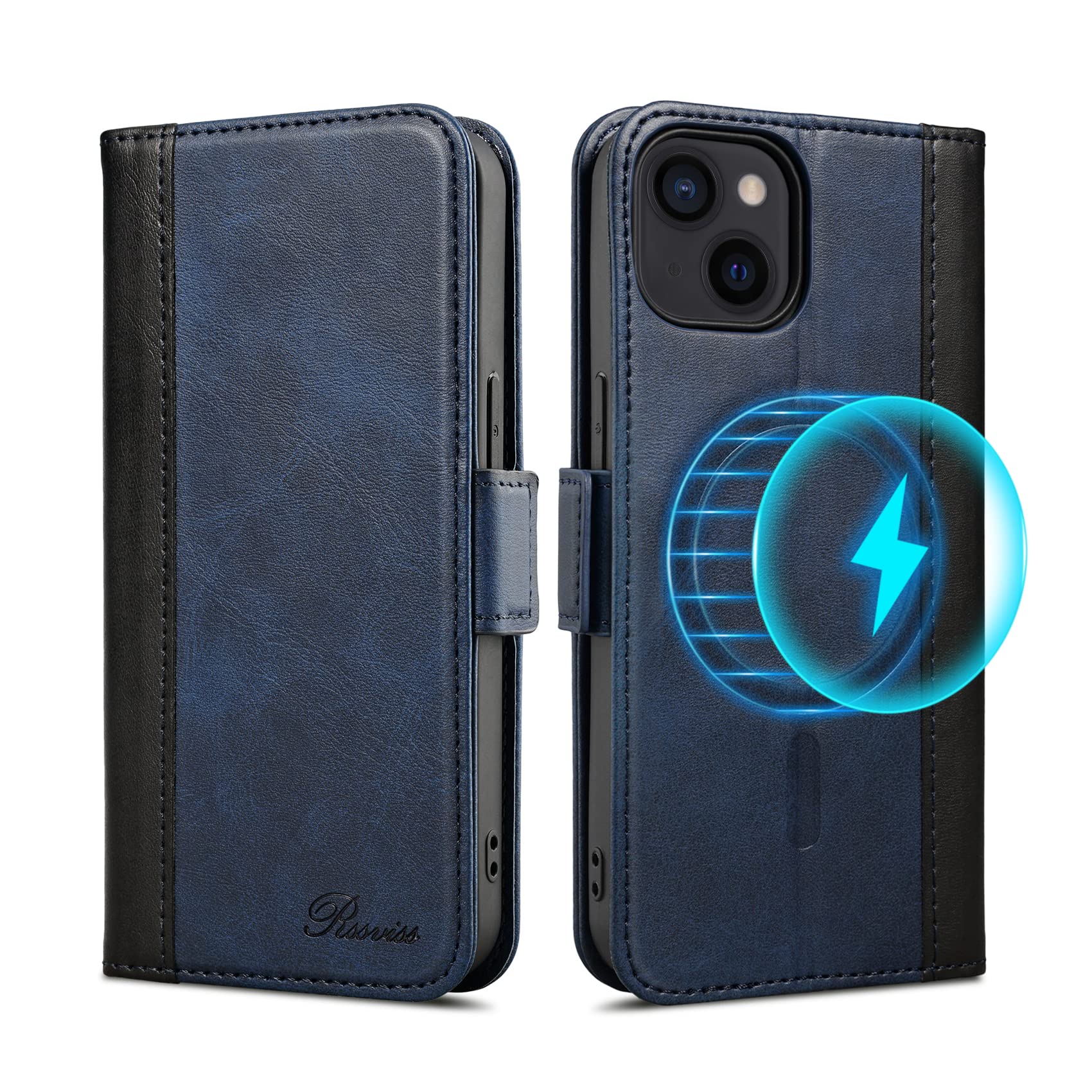 手帳型・ブルー Masafe ihone 13 ・・ize:ihone 13olor:ブルー Masafe・Maafe対応充電：強力なマグネット搭載しているので、Maafeに対応し、置くだけで簡単に15Wのワイヤレス急速充電を提供します。i...