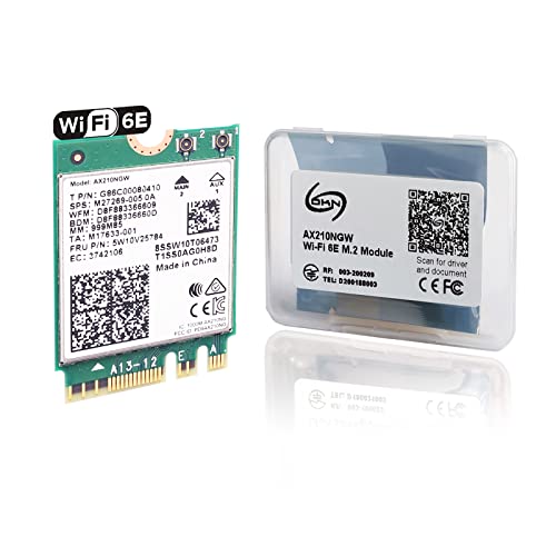 ・インテル WiFi 6E モジュール AX10・ntel WiFi 6E AX10 アダプター 型番: AX10NGW　F: NGFF key EM. 30・周波数 : 160 MHz / データレート: .4 Gb /秒 / セキュリテ...