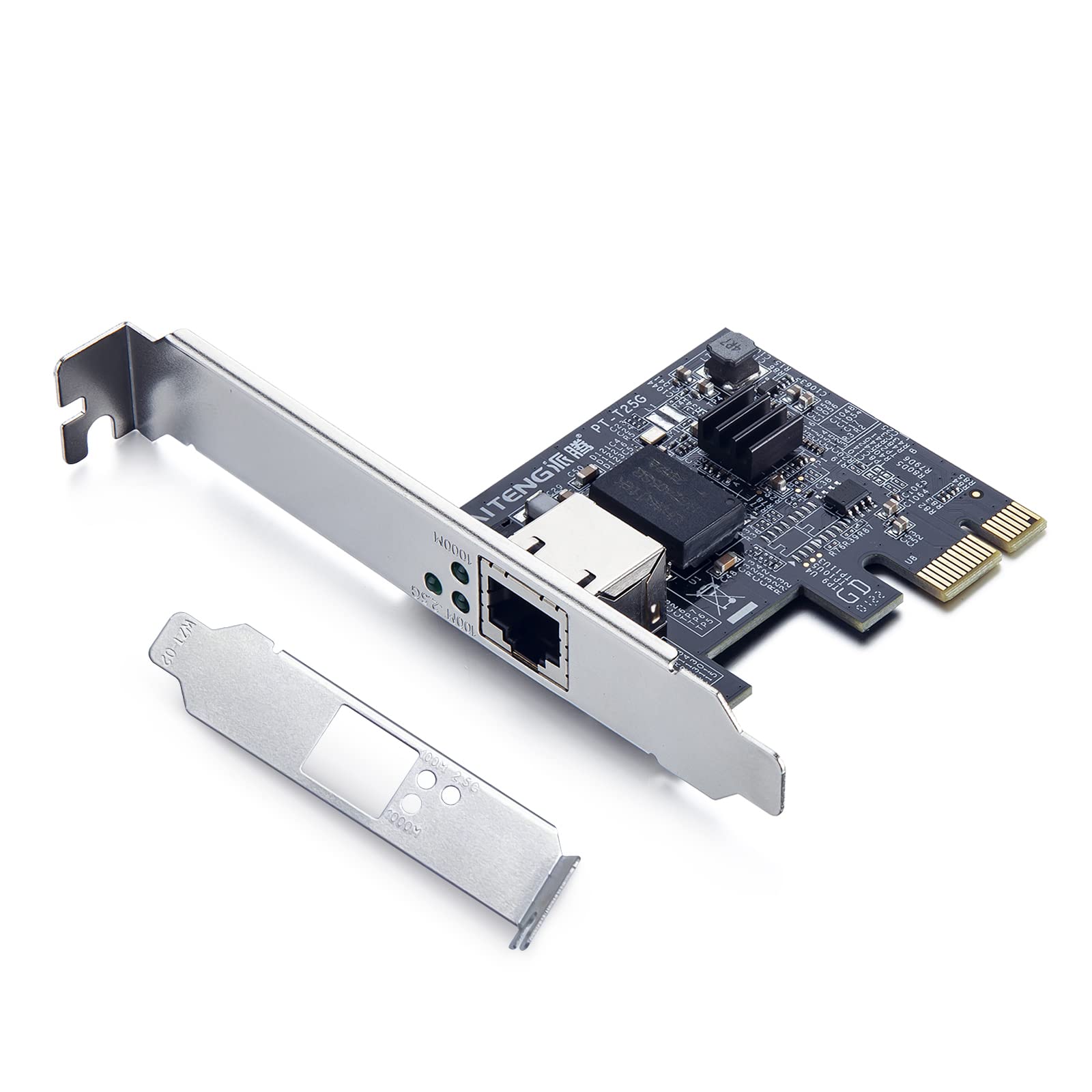 1R45・多色 .5G R815 ・・ize:.5G R815tyle:1R45・★コントローラRealtek R815・★特徴シングルR45ポート。e.1 x1レーン。・★取り付けが簡単小型/低輪郭のコンピュータケース/サーバーにカードを...