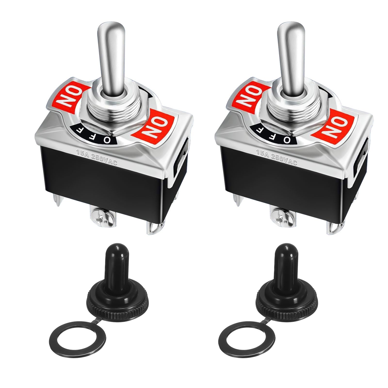 コネクタタイプ：DD、6端子ピンオン/オフ/オン。 電源: 15A 50VA/0A 15VA、1 取り付け穴。・取付穴径：1 各端子にはすばやく接続するための小ネジが付いていますが、はんだ付けも簡単です。 製品には年間の保証サービスがありま...