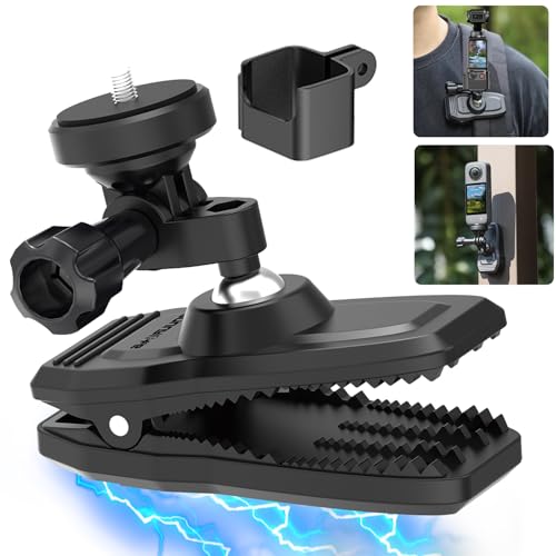 ・ EUDO3Z766・D 対応 OMO ocket 3アクセサリー/Goro 対応 Ho 1/11/10/9/8/7/6/5/nsta 対応 360 X4 X3 X X E R R GO3に対応する磁気バックパッククリップマウント・強力な...