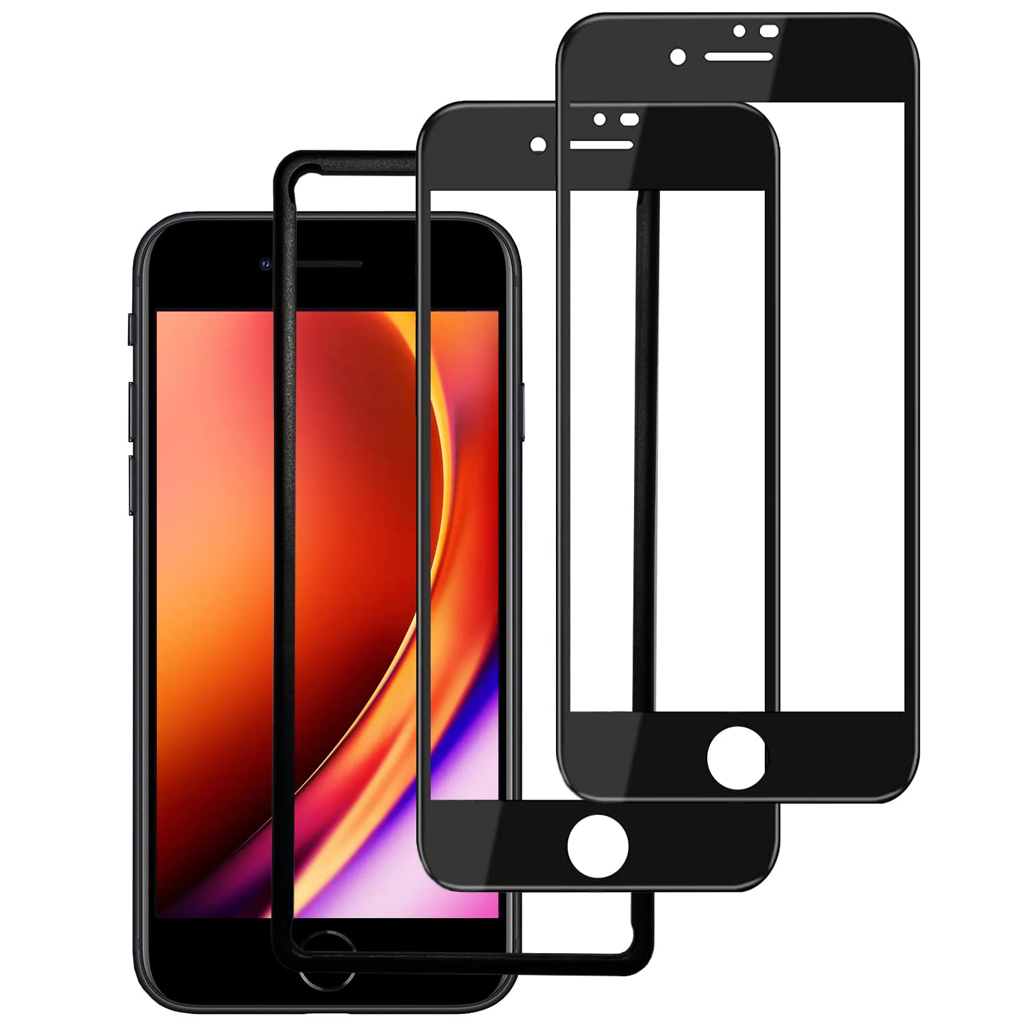 ・9H高精細 ihone 7ps/8ps ihone 7/8・・ze:ihone 7ps/8pslor:9H高精細・☆対応機種ihone 7ps / ihone 8ps（アイフォン 7ps / 8ps）5.5インチ用。初めての方でも簡単に貼...