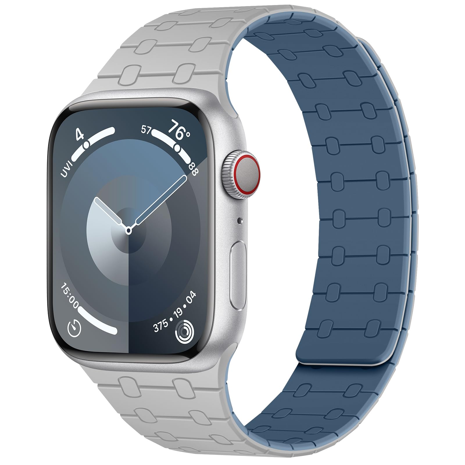 ・グレー/ブルー 38/40/41/4シリーズ 10 ・・lor:グレー/ブルーze:38/40/41/4シリーズ 10・コンパチブル モデル& サイズ: マグネット シリコン watch バンド コンパチブル と 38 40 41 4 シ...