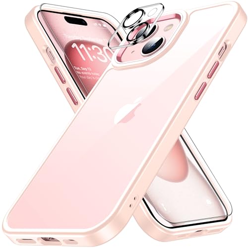 ・ピンク iphone15 向け ケース・・lor:ピンク・対応機種iphone15（二眼レフ・6.1インチ）★カメラフィルム枚付き★ガラスフィルム枚付き★★★品質保証付き：ご購入前、利用中に何かございましたら、いつでもお気軽にお問い合わせ...