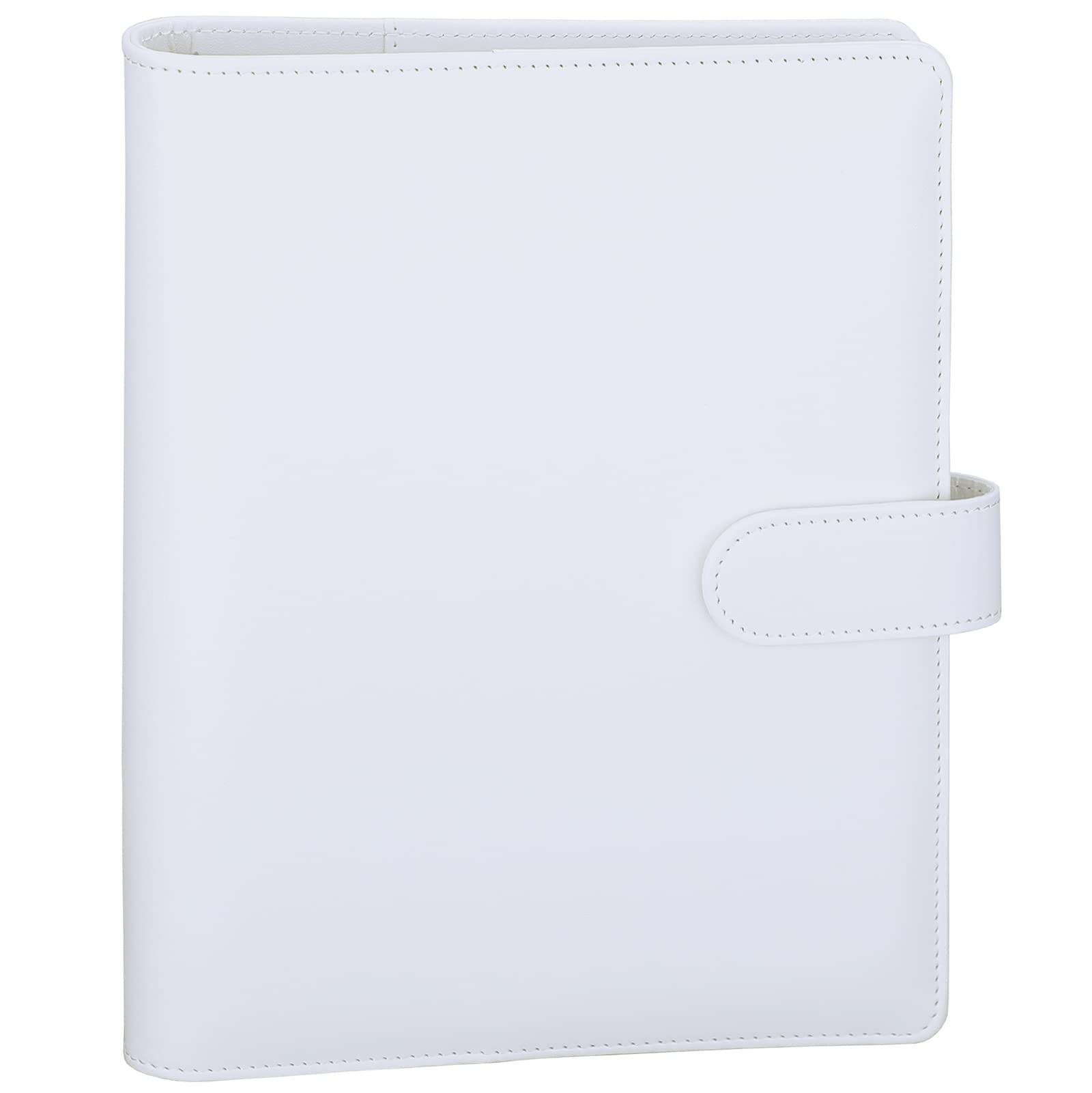 ・ホワイト ANNERRGBDERA5W・・:ホワイト・高級なUポリウレタンレザーのA5サイズ6リングバインダーカバーには、標準的なA5サイズの6穴バインダーポケット、現金封筒、リフィル紙を入れることができます。・ニッケルメッキの6リングの...
