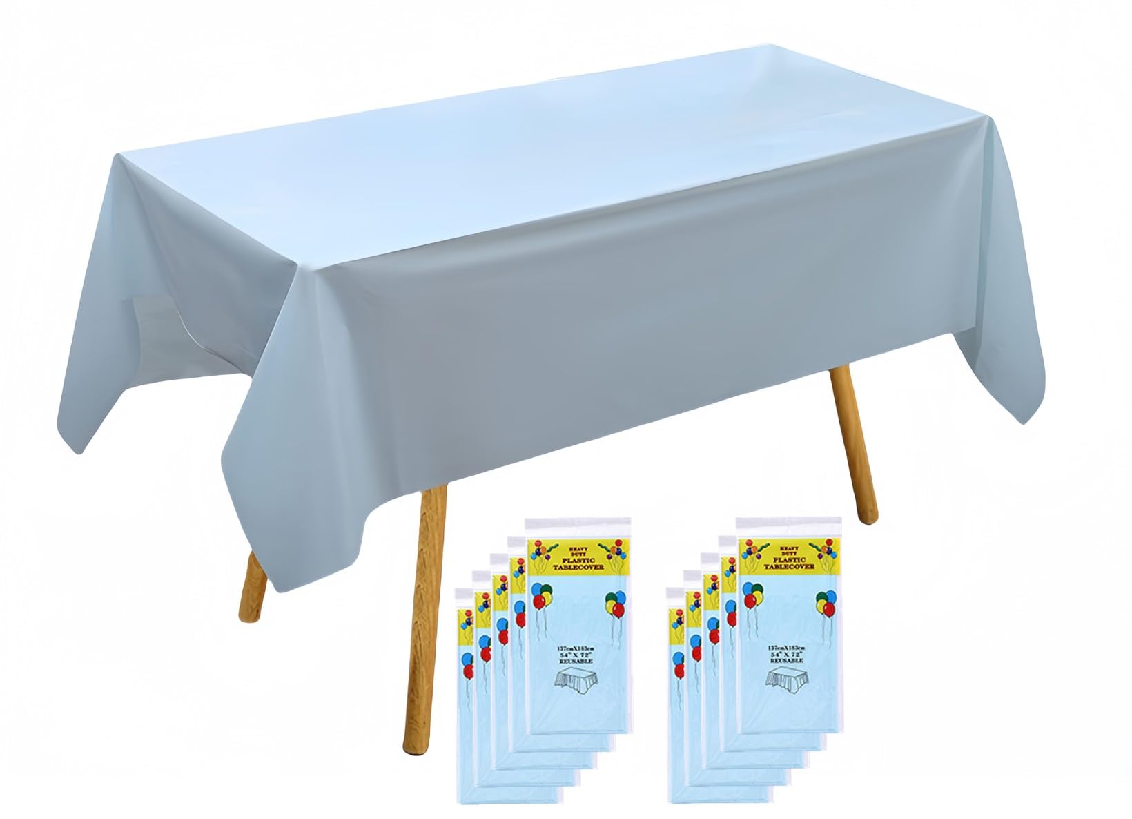・スカイブルー re HR240805・・:スカイブルー・入数：10枚。素材：EVA。サイズ：約135×270cm、長机に適したサイズです。単品重量：約90。・防水性と耐久性に優れ、テーブルをキズや汚れから効果的に守り、良い食卓カバーです。...
