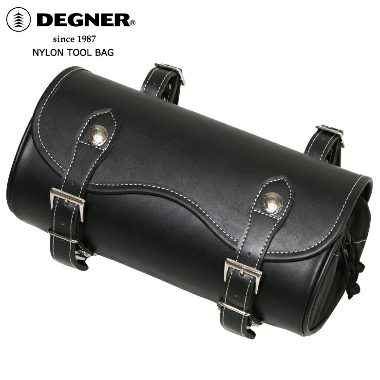 【DEGNER(デグナー)】デグナー ナイロンツールバッグ BK■カタログ品番：P028-8046■メーカー品番：NB-24■JAN：4524486043765適応車両：BK 素材 ： PVC（合成皮革）／ナイロン 色 ： ブラック サイズ...