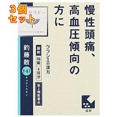 1個2個セット4個セット5個セットこの商品は医薬品です、同梱されている添付文書を必ずお読みください。※商品リニューアル等によりパッケージ及び容量は変更となる場合があります。ご了承ください。釣藤散は肩こり、めまいなどがある方の慢性頭痛、高血圧...