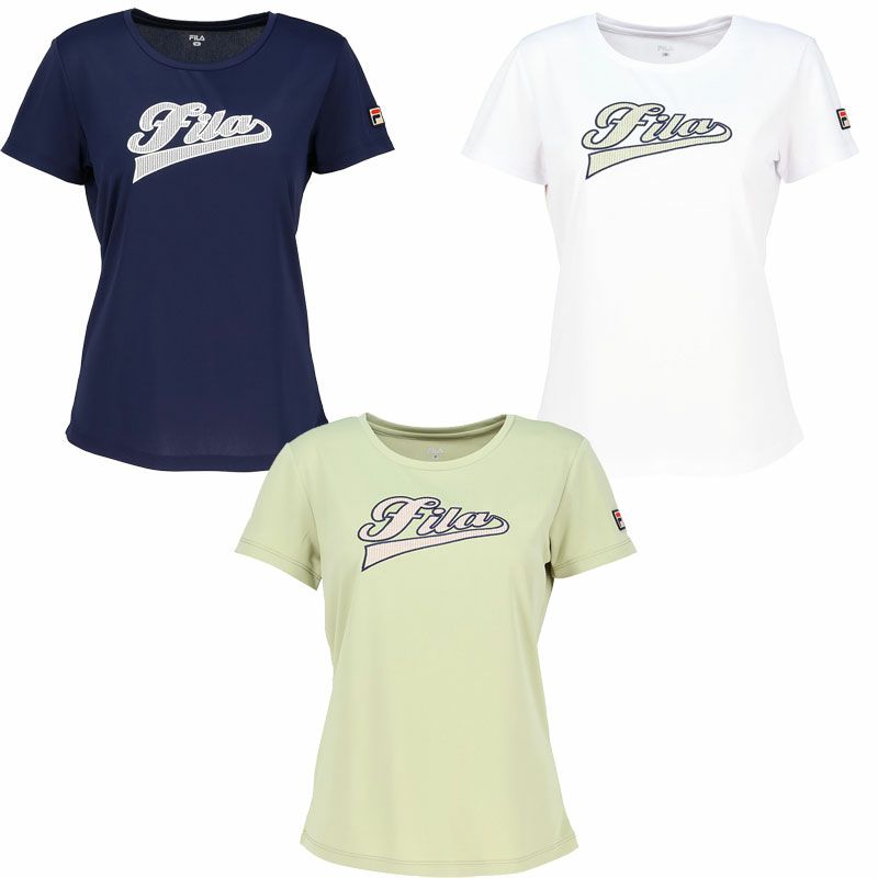 2026年3月発売 定番のFILAアップリケは文字部分がキャンパスストライプになっており、 お揃いのスコートとコーディネートを楽しんでください。 ■カラー： LKH[ライトカーキ] NV0[ネイビー] WT0[ホワイト] ■サイズ：S,M,...