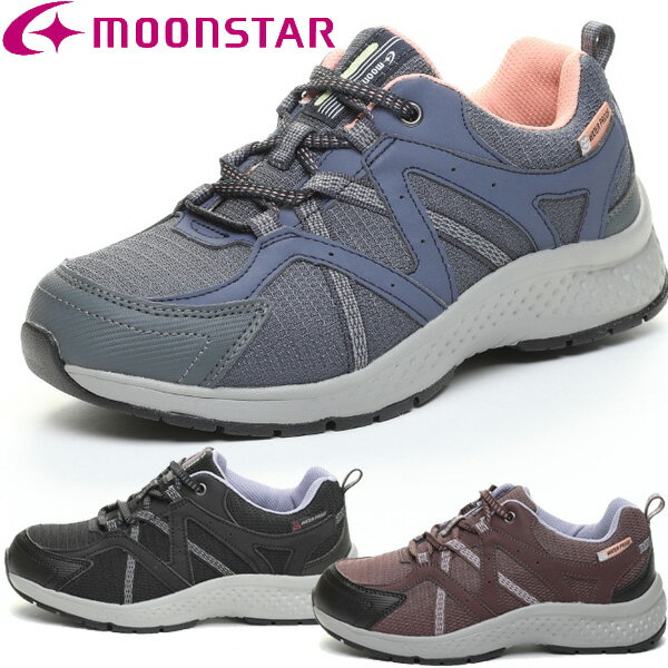 ※当店現品限り処分商品のためご注文受付後のキャンセル・内容変更はできません。またその他カラー、サイズはございません。※商品は展示品などのため新品同様、未使用品となります。 商品詳細 ムーンスターのレディース防水スニーカーです。 雨の日でも履...