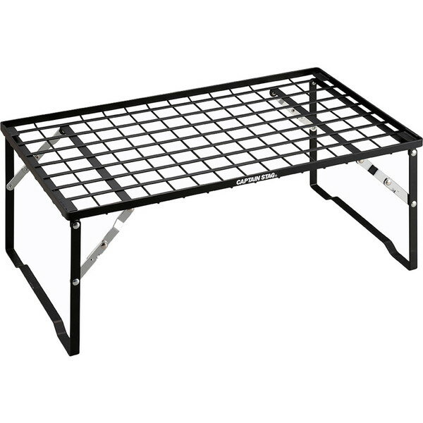 積み重ね可能なフィールドラック。別売の天板と組み合わせてテーブルとしても使用できます。◯バッグ素材：本体・スタンド／鉄（熱塗装）、金具／鉄サイズ（約）：幅600×奥行350×高さ230cm、収納時／幅600×奥行350×35mm重量（約）：...