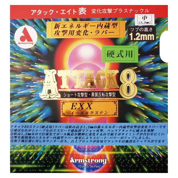 従来の攻撃用ソフトラバー（ツブの高さ 0.8 mm～ 1.0 mm）との大きな違いは、表面のツブの高さにあり、切れた相手ボールが特に打ちやすく、またショートがナックルになる為、相手が非常に打ちにくくなります。ツブ高ソフトラバー（ツブの高さ ...