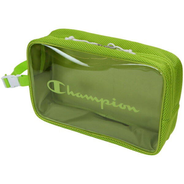 軽量なエアーメッシュ素材のシューズバッグです。持ち手のバックルを使い、他のスポーツバッグなどに装着することも可能です。正面にChampion(チャンピオン)ロゴのプリント入り。◯シューズケース透明部分/ポリ塩化ビニール、メッシュ生地部分・テ...