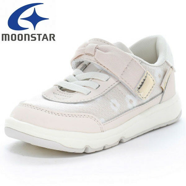 「こどもの足にいいことぜんぶ」の想いから生まれた機能シューズ「ムーンスター キャロット」のキッズシューズです。脱ぎ履きしやすいゴム紐×バンドタイプです。まるで太陽とマリアージュしたような春夏にぴったりな花柄プリントと、ブラウスの襟をイメージ...