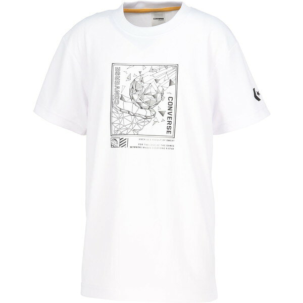ワイヤーフレームのバスケットボールデザインジュニアTシャツ。柔らかな肌触りに吸汗速乾を兼ね揃えたスポーツ向けアイテム。◯半袖TシャツJRポリエステル100%140g吸汗・速乾、UV中国 【02904000000000000】【0290402...