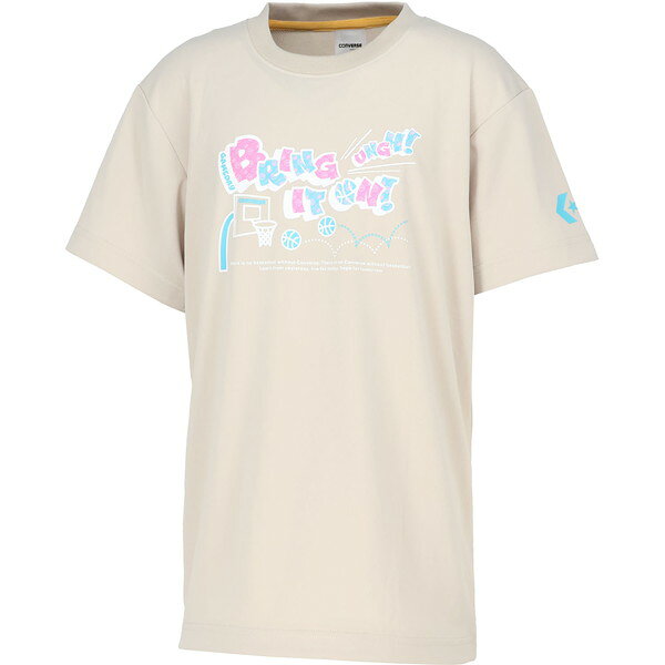 ワイヤーフレームのバスケットボールデザインジュニアTシャツ。柔らかな肌触りに吸汗速乾を兼ね揃えたスポーツ向けアイテム。◯半袖TシャツJRポリエステル100%140g吸汗・速乾、UV中国 【02904000000000000】【0290402...
