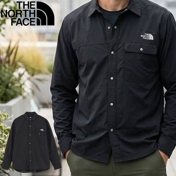 THE NORTH FACEのアイコニックな肩切り替えのデザインを、シャツに落とし込んだ1着。ハリのある生地は、天然素材のようなナチュラルな風合いを持ちながら、はっ水性を持ち合わせているナイロン100％。シルエットはボックスフィットで、フロ...