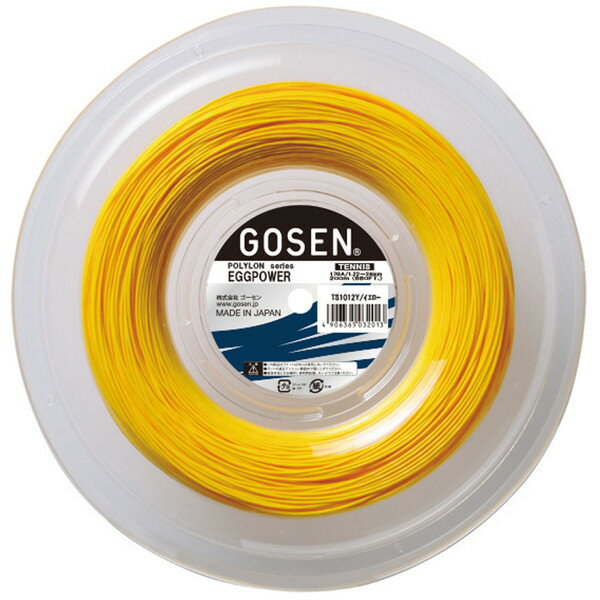 テニス界で注目の「エッグボール」のために開発されたスペシャルガットのロール。世界初の独自形状が超攻撃型ボールを生み出します◯ガツト・ラバー素材：共重合ポリエステルモノフィラメント、特殊加工ゲージ：1．22mm～1．34mm（17GA．）長さ...