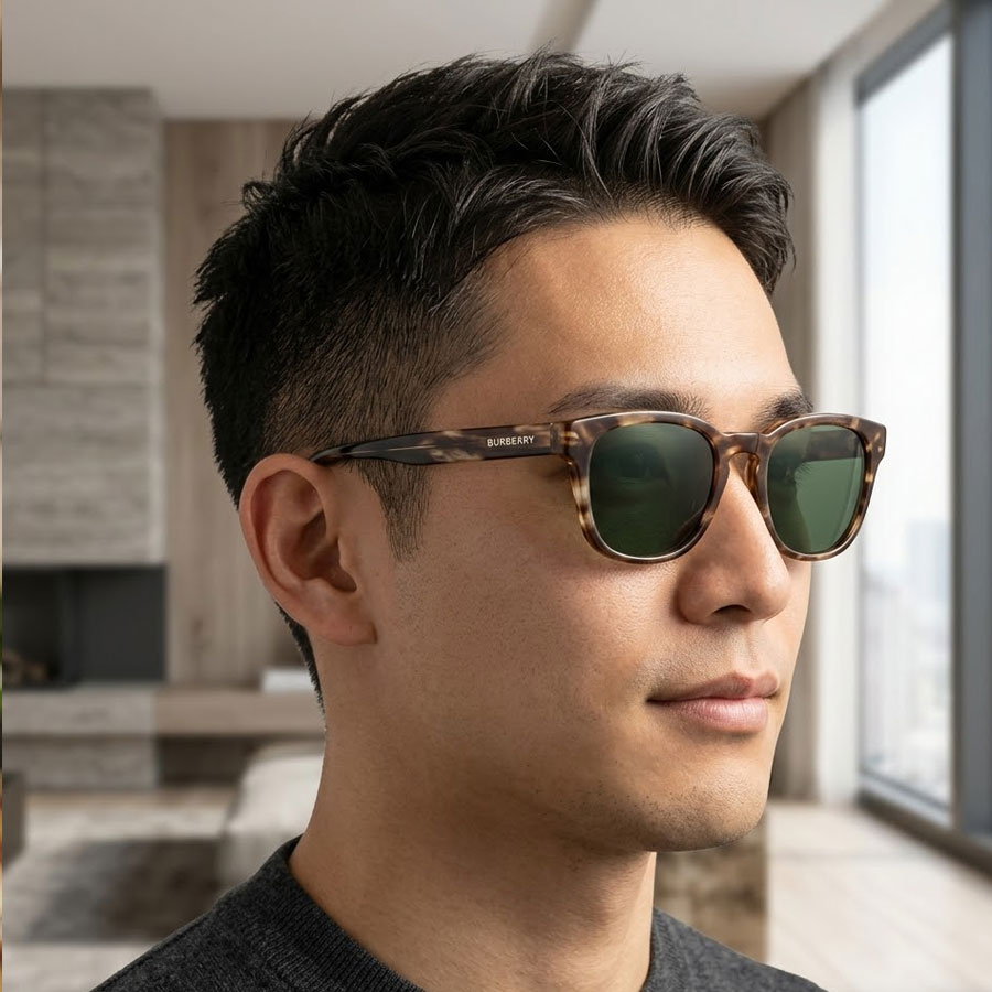 0BE4403F 【Frame】 Color：グリーン、Bridge design：Key bridge、Bridge size：23、Size：L、Finishing：ポリッシュ、Front material：アセテート、Fit：ローブリ...