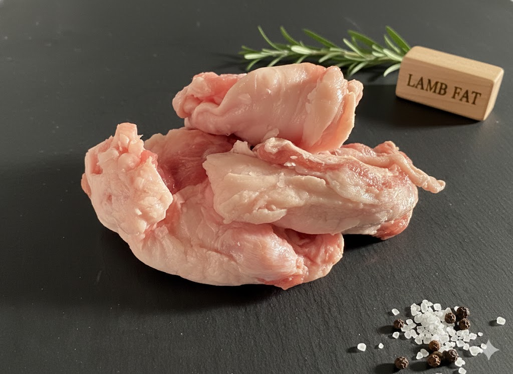 羊脂を「使う」パンチェッタ風加工もアリ • 例えば、「羊脂でコーティングして乾燥を抑える」など、ラード代わりに羊脂を使うアプローチは考えられます。 • また、豚肉の代わりに羊バラ肉＋羊脂を使って自家製パンチェッタ風に加工することも、技術的に...