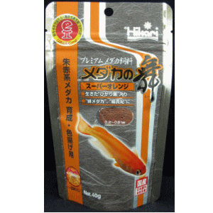 特長 朱赤系メダカをより美しくするカロチノイドを厳選配合。幼魚から成魚まで与えられ、食べやすいサイズの粒。 仕様 愛好家向けのメダカプレミアム飼料。赤系メダカを美しく育てるのに最適。幼魚から成魚まで食べやすい粒。 製品サイズ（mm) 縦x横...