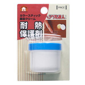 特長 コテの熱から下地を保護 ※カラースティック・電気補修コテとセットでお使いください。 仕様 電気補修コテの熱から木部を保護します。 余分なカラースティックを取り除くためのクリームです。 成分 ステアリン酸、鉱物油 内容量 30cc 発売...
