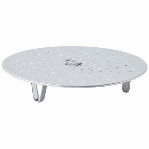 特長 ご使用されている鍋に取り付けるだけで、蒸し器としてご使用できます。 豆類や煮物等の落し蓋にも使えます。 仕様 材質:18−8ステンレス 用途：蒸し皿・落し蓋 直径：215mm 質量：166g 対応鍋サイズ：22cm 仕様：脚付き 製品...