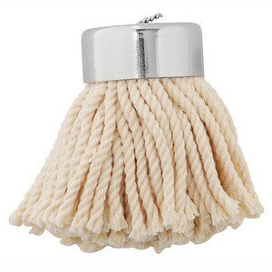 用 途 ステンレス製スライド油ひき中用 替糸 仕 様 呼び寸法：35mm 直径：約32mm 長さ：約60mm 使用糸：食品衛生法に合格 材 質 綿100％ 生産国 日本 販売元 一菱金属 ※品質向上のため予告無く仕様を変更する場合がございま...