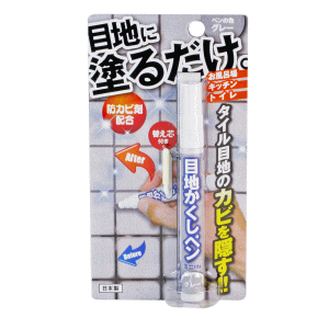 特長 目地に塗るだけ！作業ラクラク、ペンタイプ。 仕様 ・キッチン、お風呂場のタイル目地のカビを隠す。 ・防カビ剤配合 ・ペン先サイズ：5mm 容量 12g 付属品 替え芯 発売元 高森コーキ株式会社 ※品質向上のため予告無く仕様を変更する...
