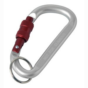 用　途 簡単なモノの引っ掛けや保持、キーホルダー代わりに。 仕　様 ・サイズ（約）：太さ8mm×全長80mm ・カラー：シルバー ・ナット付・リング付 注　意 本品は登山・クライミング用ではありません。 登山・クライミングには絶対に使用しな...